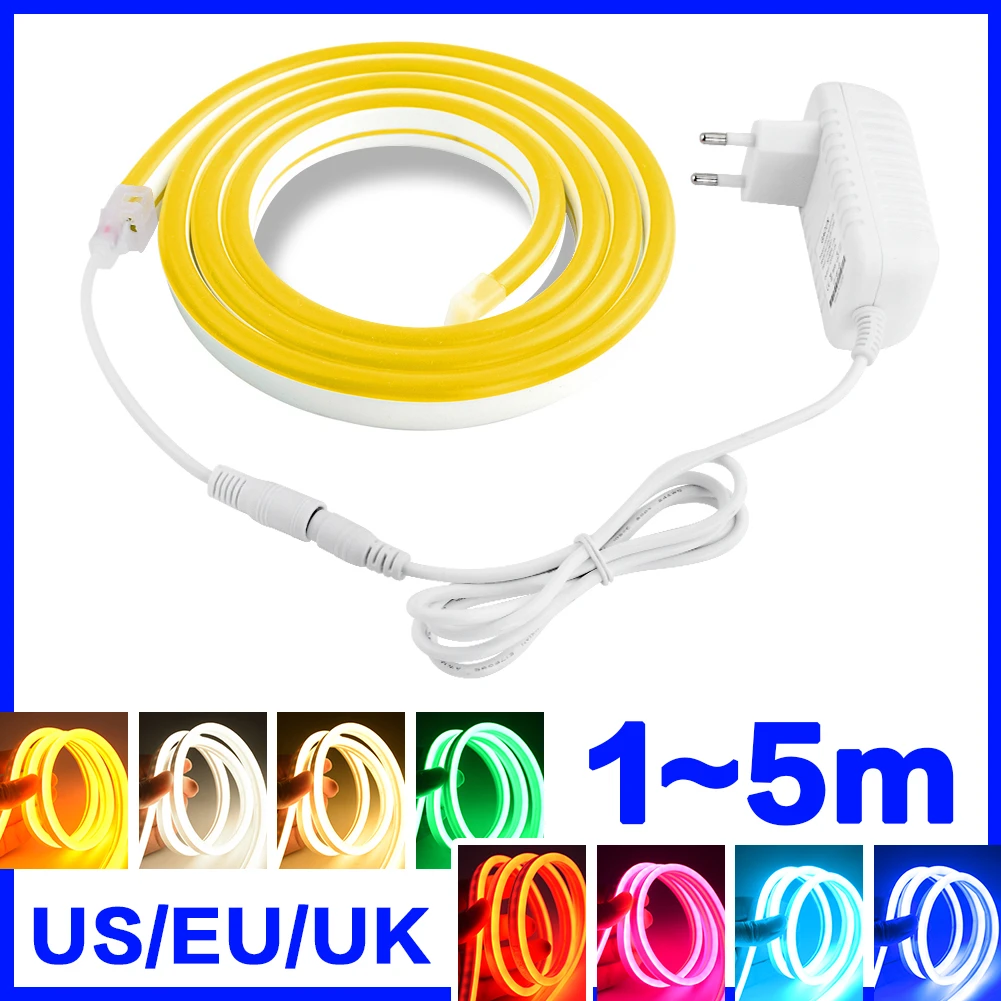 Led Strip Flexible Neon Light 12v Waterproof Luces Led Rope Dimming ...