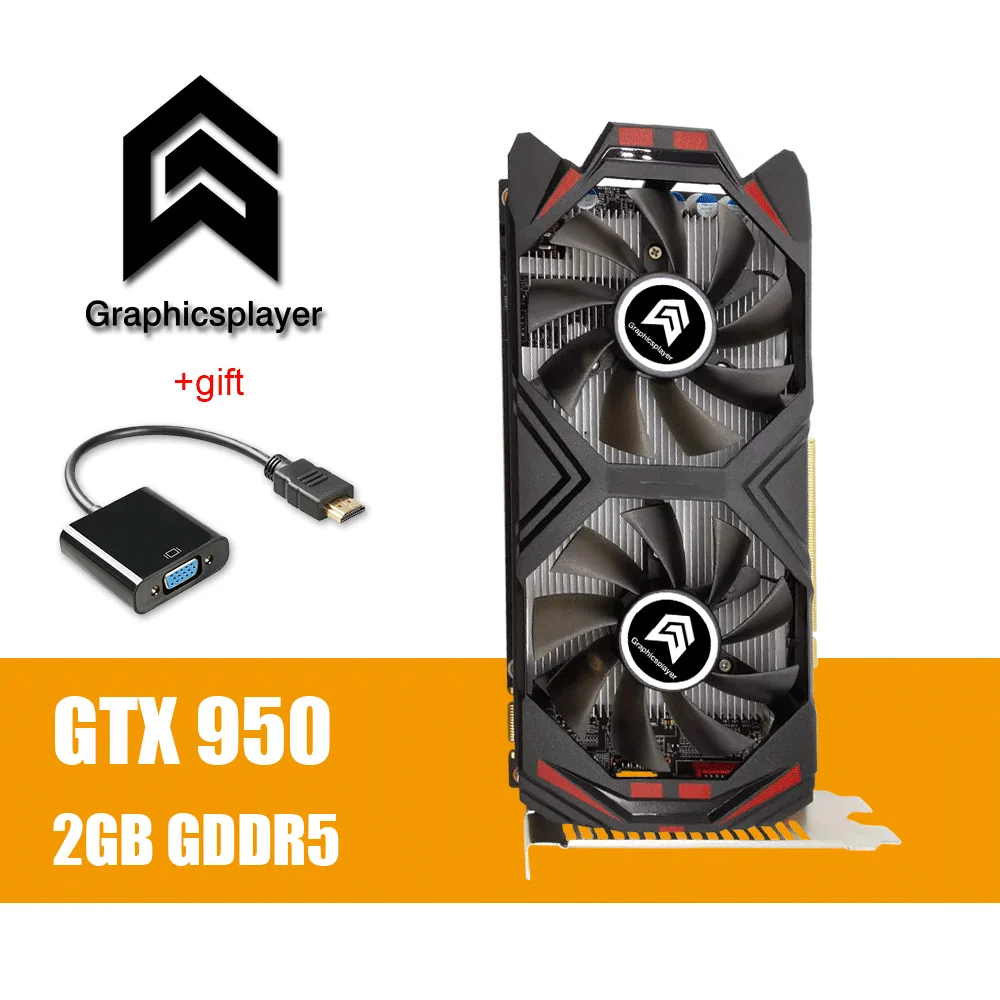 Graphics Card PCI E GTX 950 2GB DDR5 128Bit Placa De Graphique Video ...
