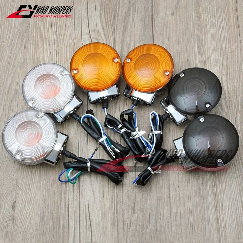 Chrome Rear Halogen Light Turn Signal Indicators Lights For Harley ...