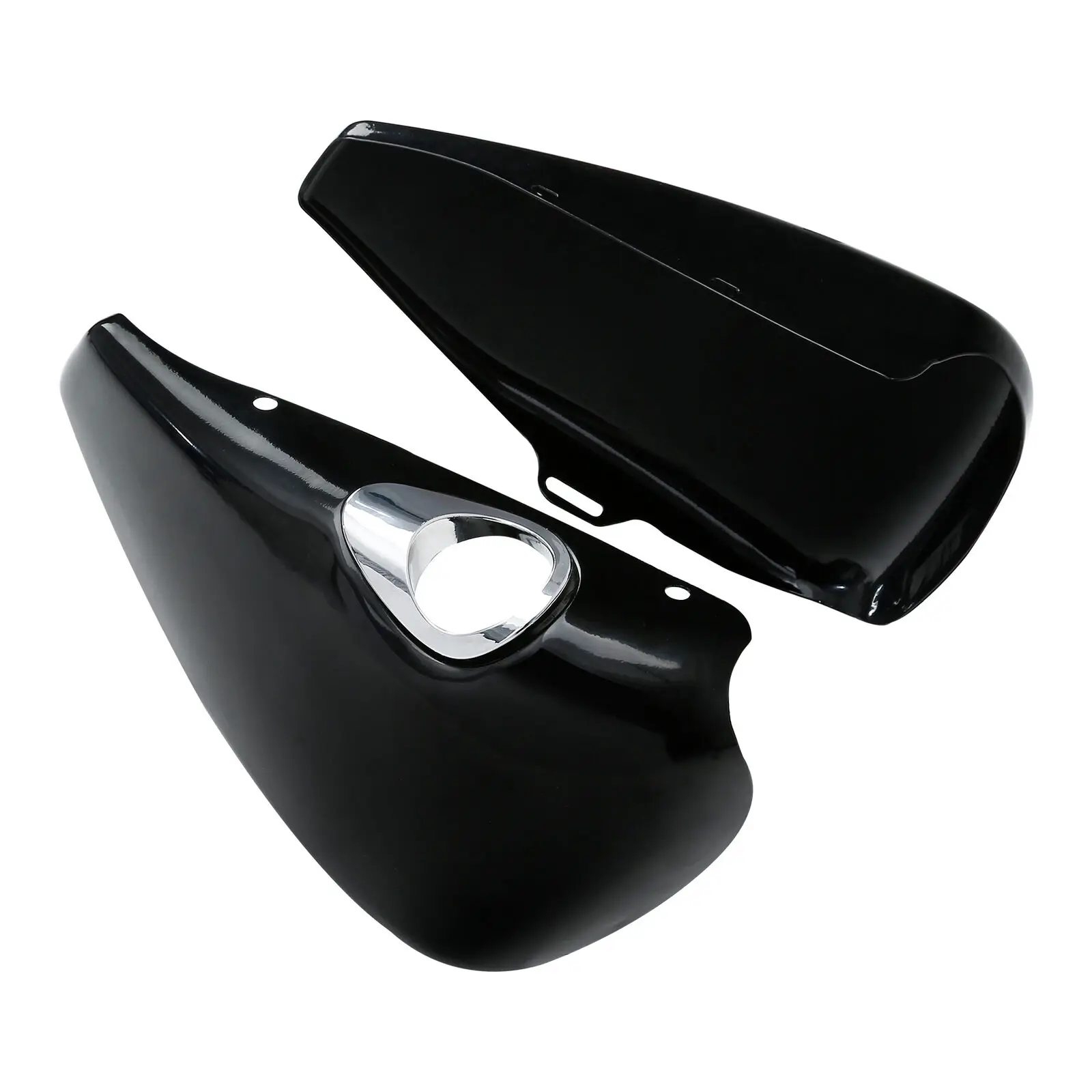 Motorcycle Left Right Battery Cover With Clips For Harley Sportster ...