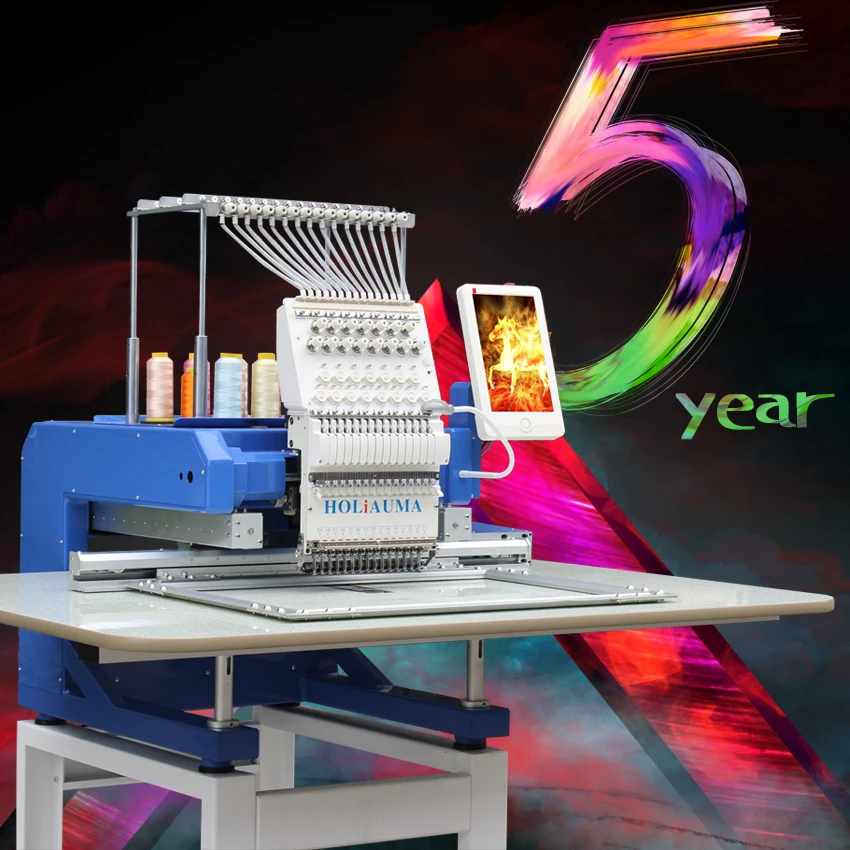 Máquina de bordado de un solo cabezal HO1501N, bordadora automática por ...