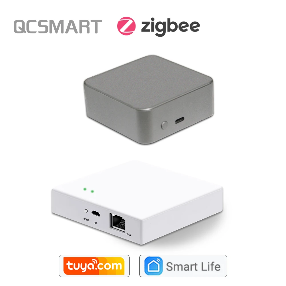 Tuya ZigBee 3.0 Wireless and Wired Hub Gateway Smart Home Center Bridge ...