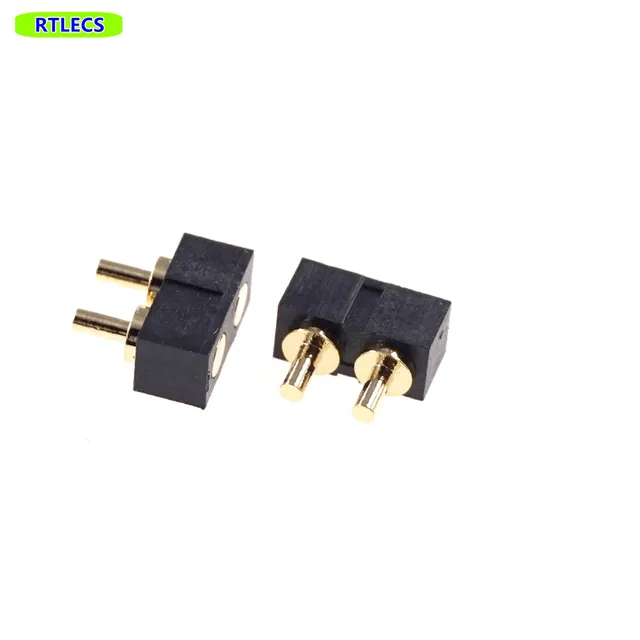 5 Pcs Male Spring-Loaded Pogo Pin Header Female Target Connectors 2 ...
