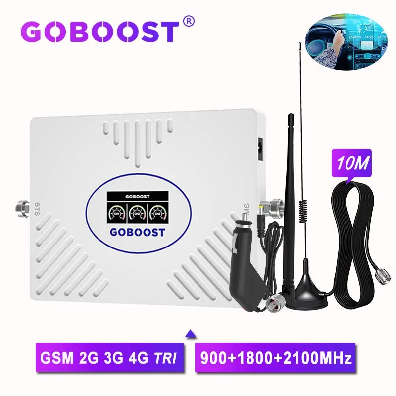 CAR-BOOSTER-Tri-Band-CellPhone-Signal-Booster-GSM-2G-3G-LTE-4G-Repeater ...