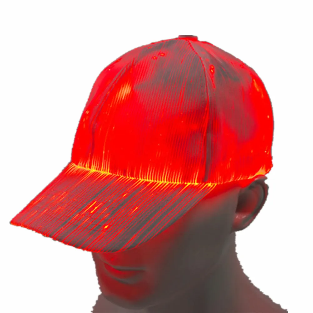 Luminous-Fiber-Optic-Hat-Flashing-Bar-DJ-Concert-Party-Baseball-Men-s ...