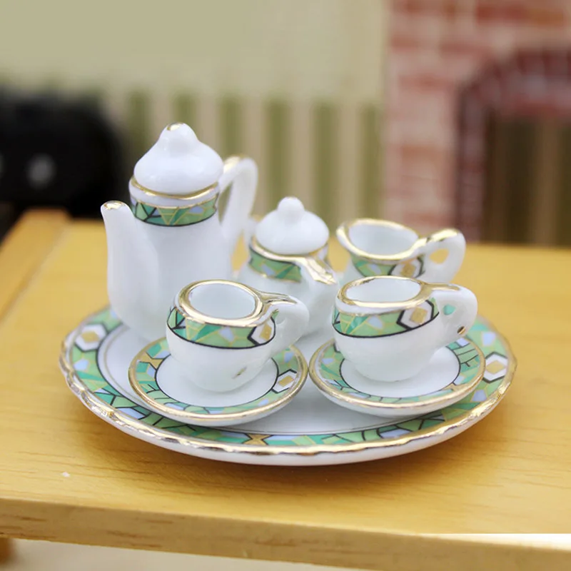 1 Set 1:12 Scale Dollhouse Miniature Ceramic Tea Cup for OB11 BJD Doll ...