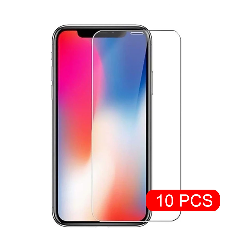 Tempered Glass For iPhone X XS MAX XR 4 4s 5 5s SE 5c Screen Protective ...