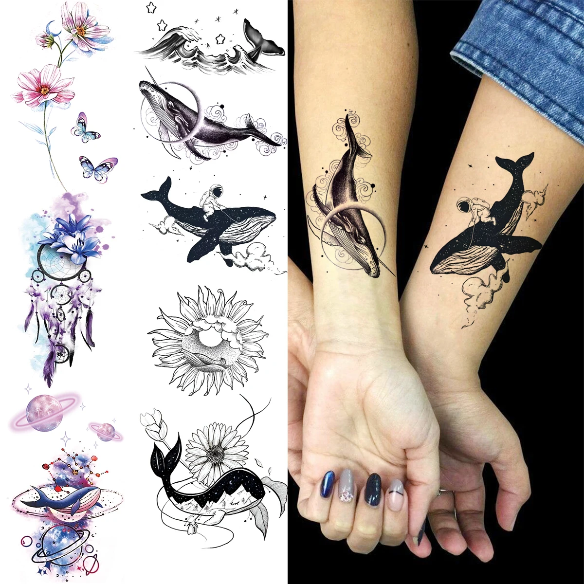 Realistic Killer Whale Tattoo