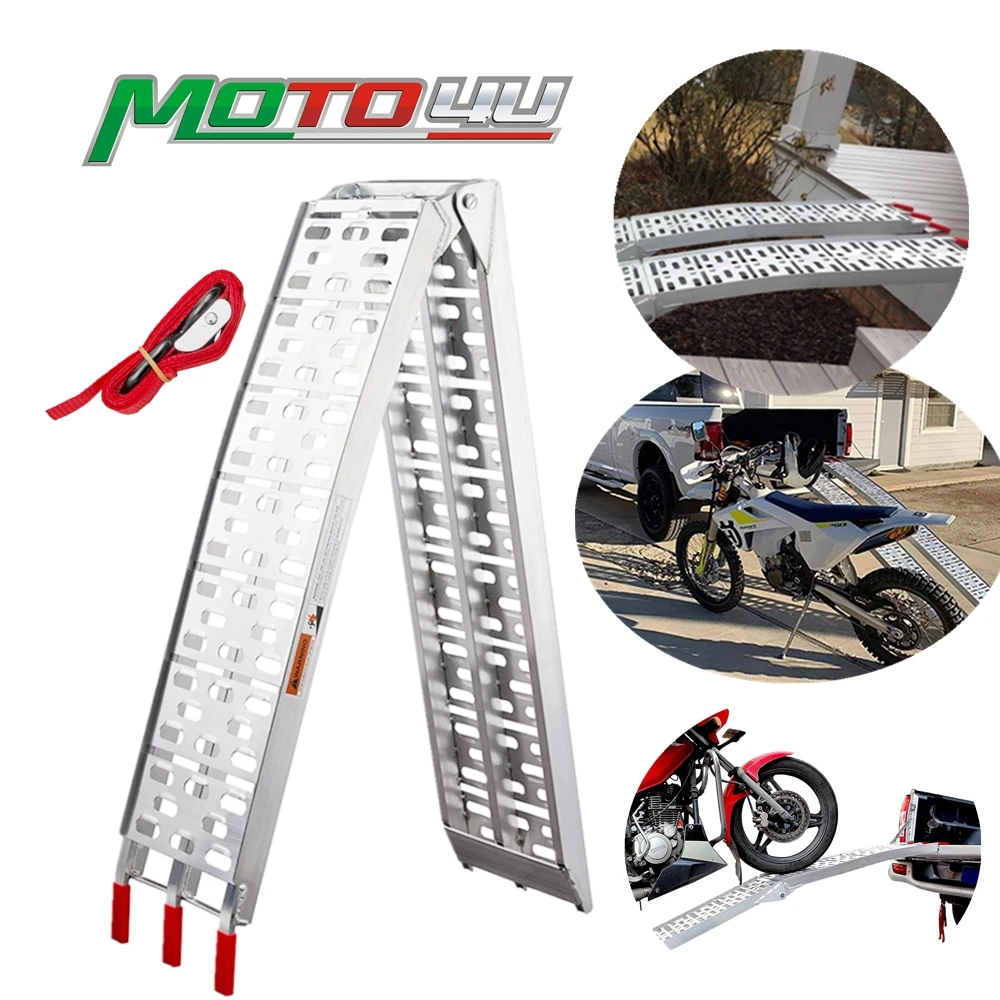 1PC-ATV-Loading-Ramps-Aluminum-Ladder-750-lbs-Capacity-Scrambling ...