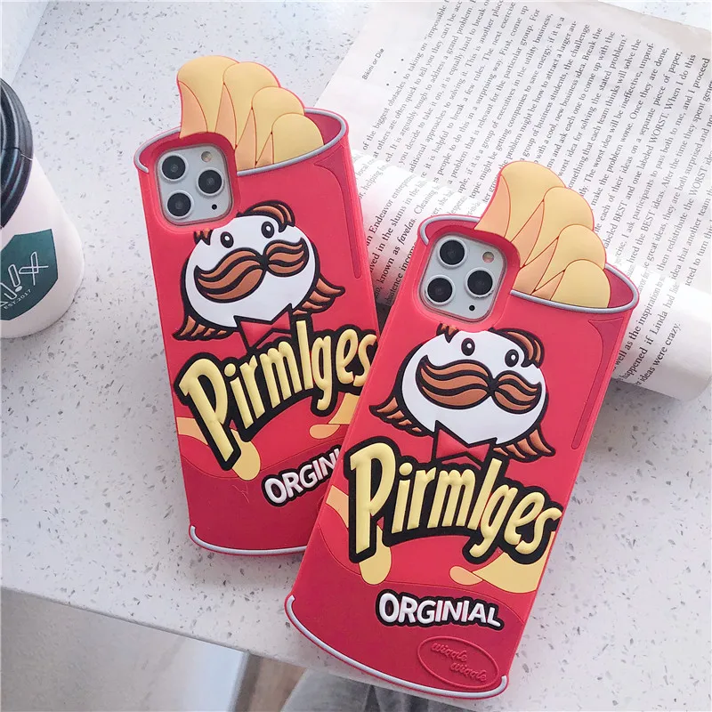 3d French Fries Silicone Phone Case For Iphone 13 Pro Max 12 11 Xs Max ...