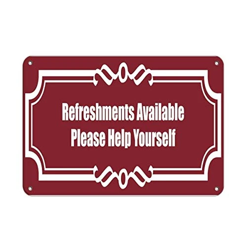Refreshments Sign
