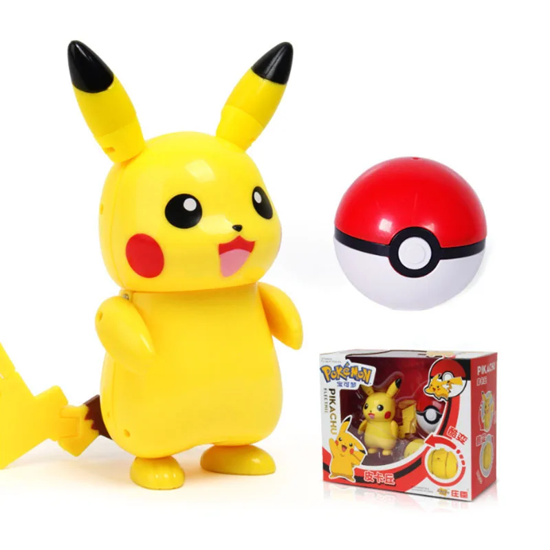 Pokemon Action Morphing Pokeballs Transformation Toys For Child PIKACHU ...