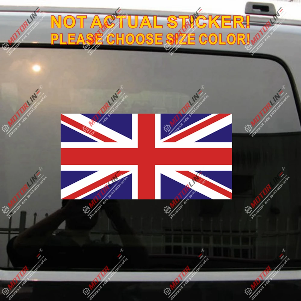 Uk British Flag Union Jack Decal Sticker Car Vinyl Reflective Glossy ...