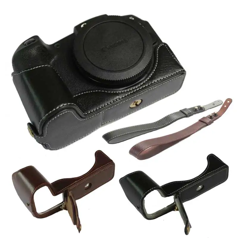 Genuine Leather Bottom Case For Canon Eos Rp Eos R-p Half Body Cover ...