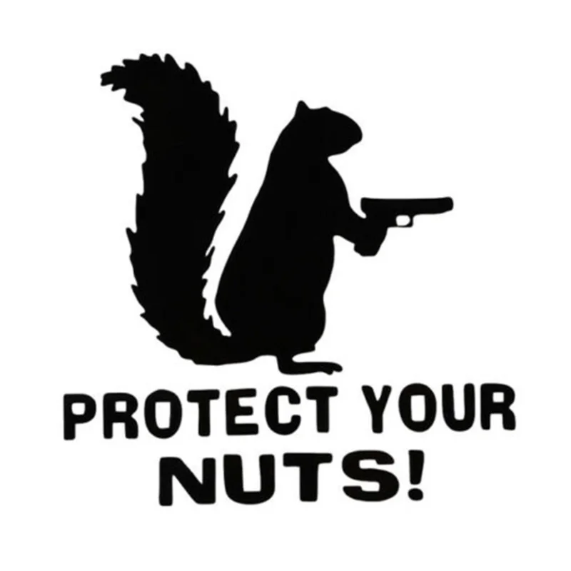 Protect Your Nuts Squirrel Police Army Navy Marines Car Stickers And ...