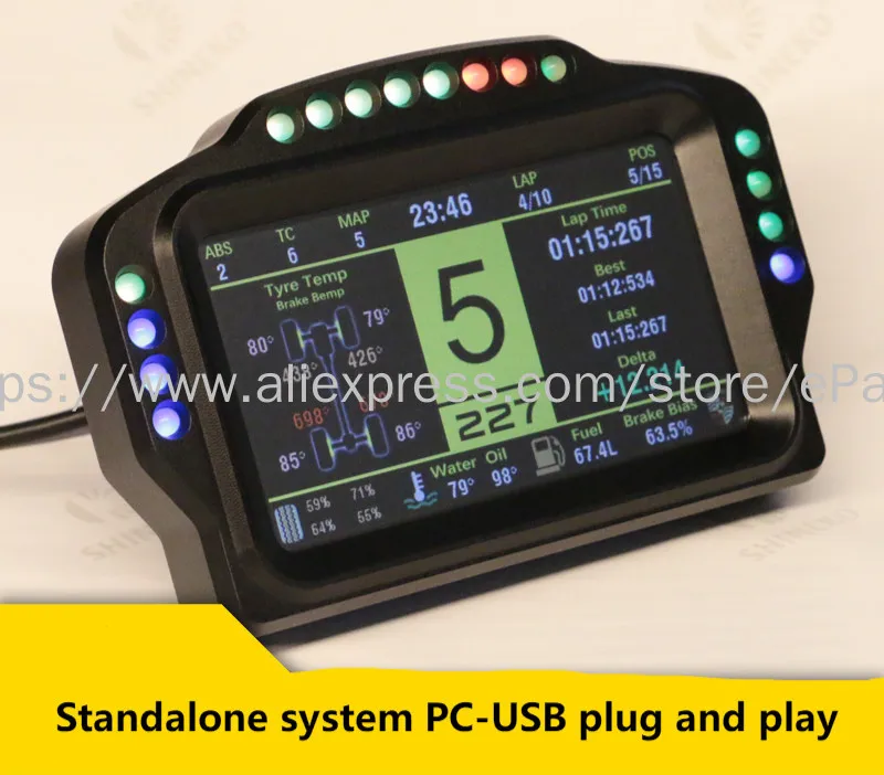 Simula-o-Racing-Game-Volante-PC-Instrument-Speed-Demon-FANATEC-SC2-OSW ...