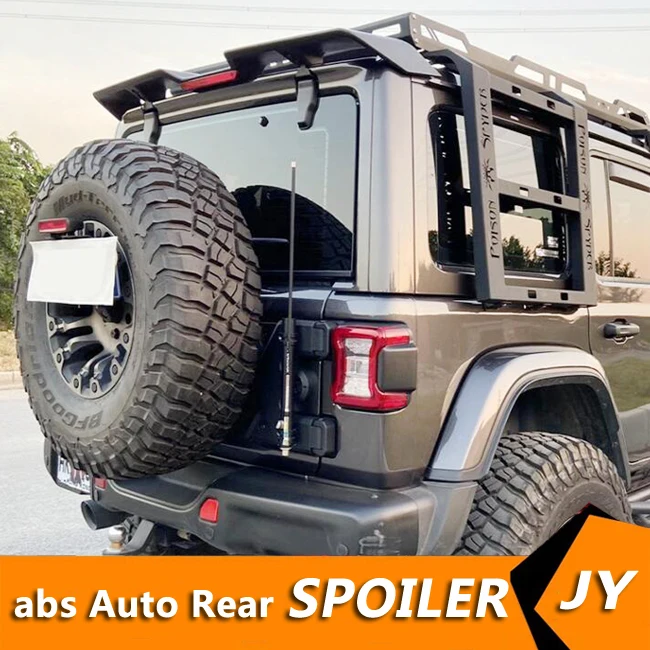 For Jeep Wrangler Spoiler 2008-2021 Jeep Wrangler Spoiler Abs Material ...