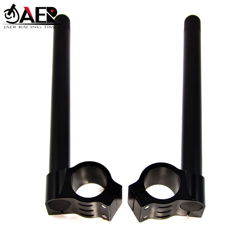 Motorcycle-Racing-Billet-CNC-50mm-Clip-On-Handlebars-7-8-Bars-for ...