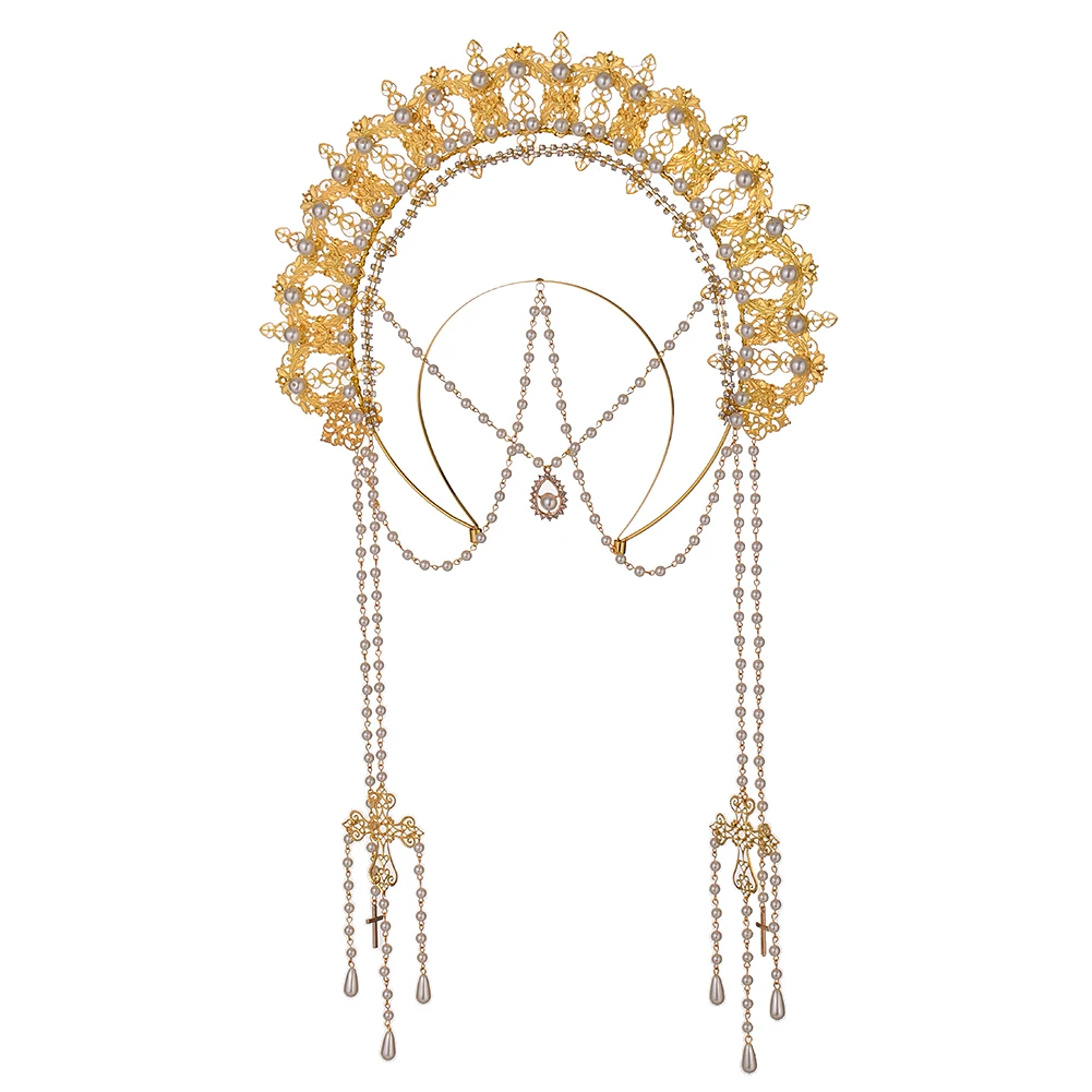 Gold Angel Halo Headband | Angel Headdress Goddess | Angel Headdress ...