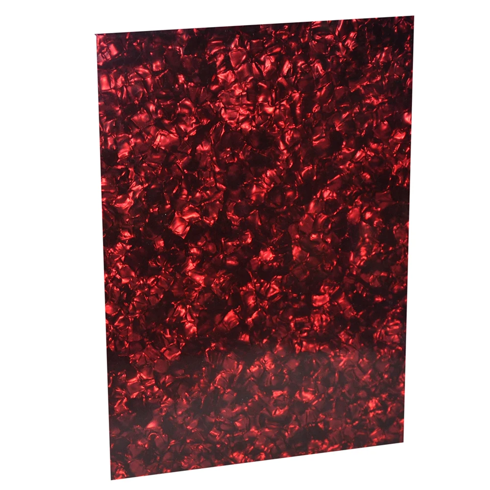 210mm x 297mm A4 Größe Rot Perle Celluloid Blatt 0,46mm DIY Gitarre ...
