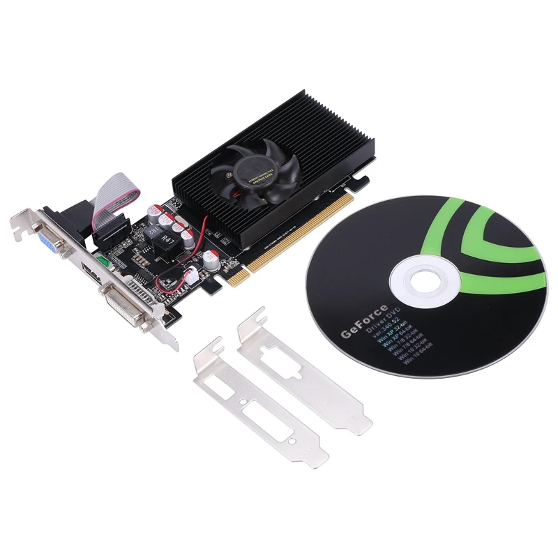 GT210 1G D2 64BIT Image Card, Dual Screen Bright Image Card Supports Large And Small Chassis/All ...