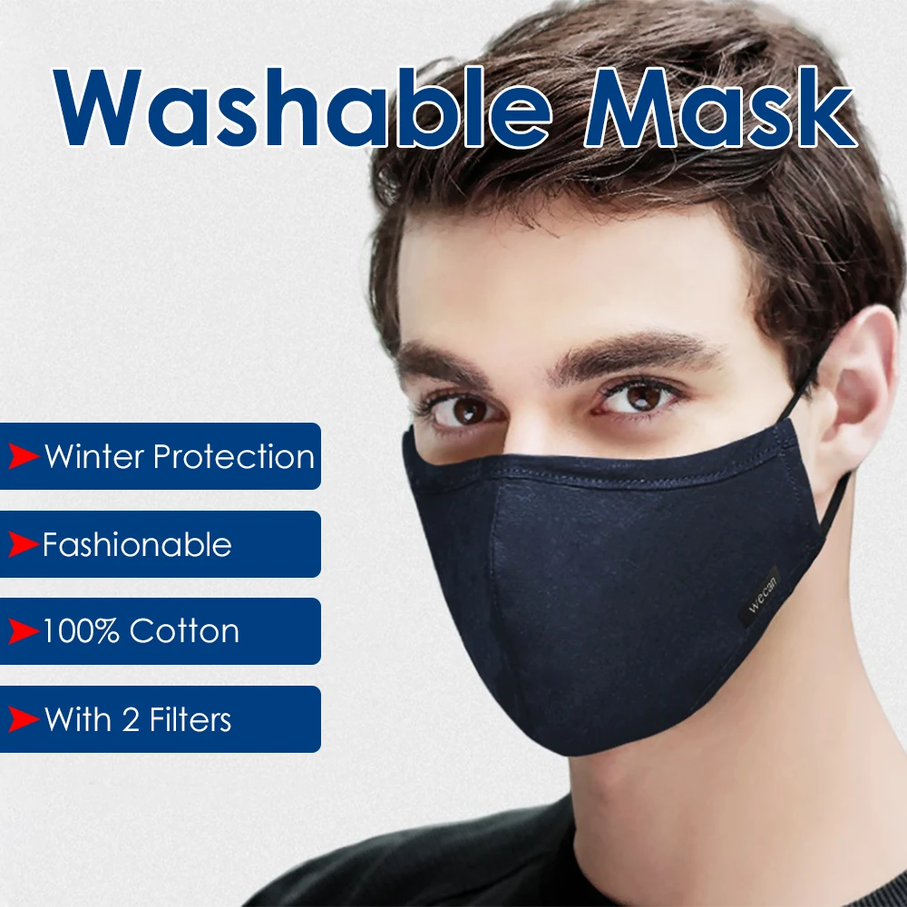 Filter-Face-Mask-Washable-Reusable-Face-Protection-Adult-Anti-PM2-5 ...