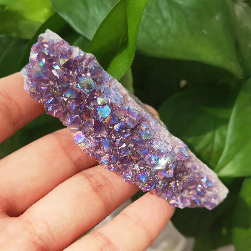 Home Décor Home & Living Rocks & Geodes Angel Aura 214g Aura Amethyst ...