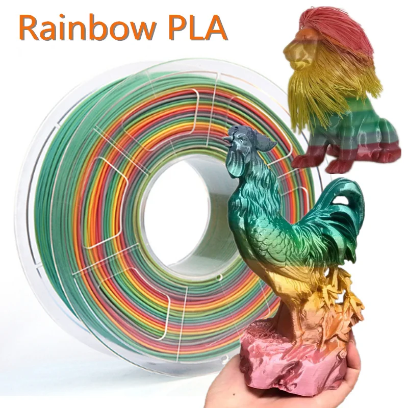 Fil pour imprimante 3d,Filament PLA multicolore pour imprimante 3D, 1 ...
