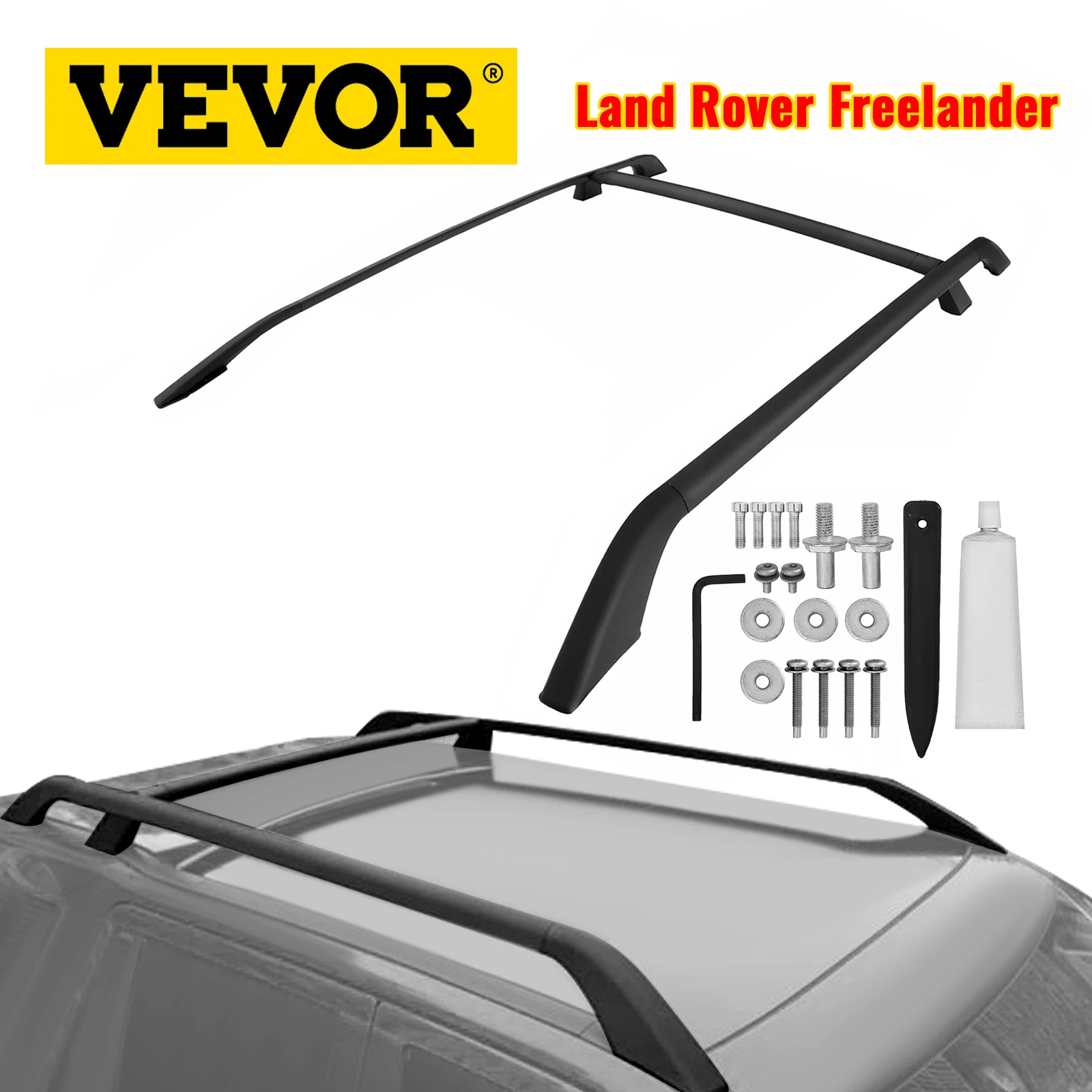 Vevor Fit For Land Rover Freelander 2 Roof Racks With 2 Side Rails 150 ...