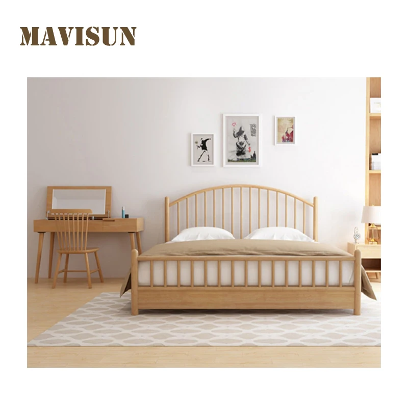 Simple Wooden Double Bed