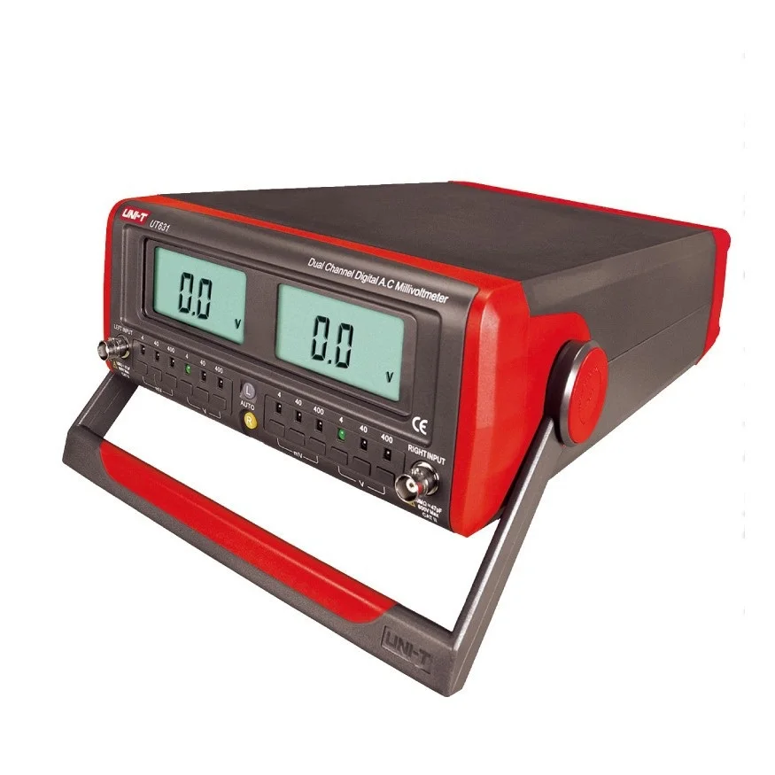Uni-t Ut631 Dual-channel Digital Display Ac Millivolt Meter Ac Voltage ...