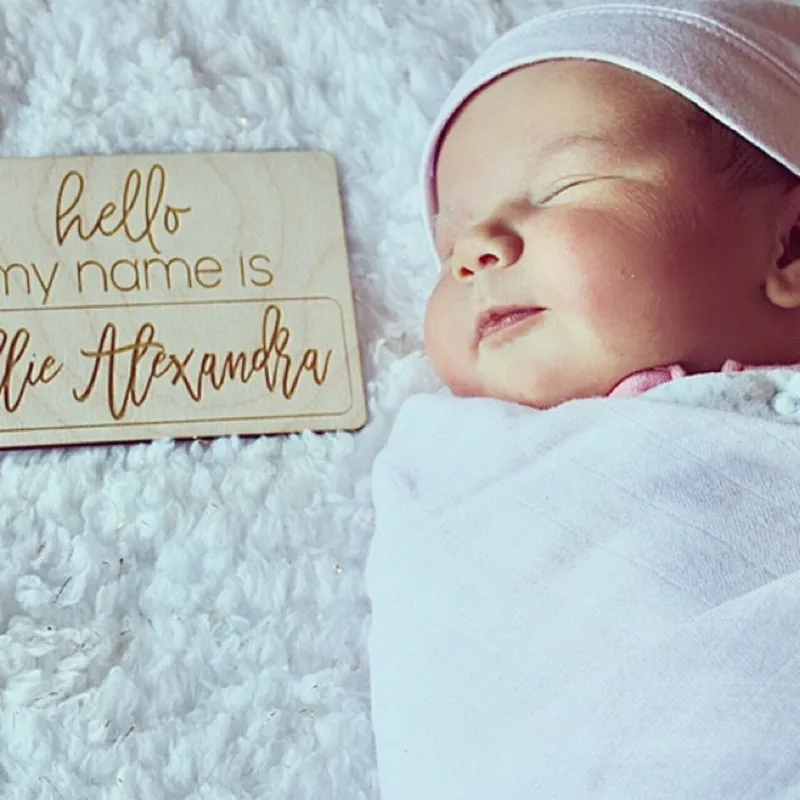 Paper & Party Supplies tag baby sign personalised sign newborn bed sign ...