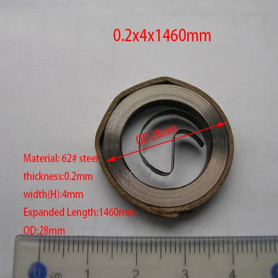 S-shaped spring coil spring Thick 0.2-0.6mm width 4-12mm Spiral Flat ...