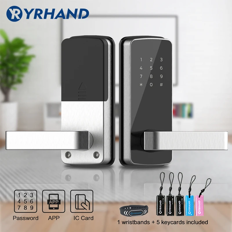 Keyless-biometric-fingerprint-door-lock-waterproof-Electronic-door-lock ...