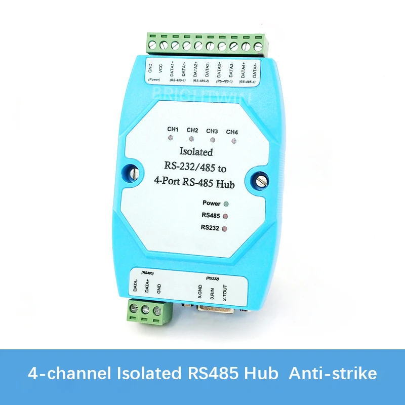 산업용 4 채널 절연 RS485 허브 리피터 광학 절연 RS485 분배기, RS232 입력 600W 안티 스트라이크 보호 포함|기구 부품 & 액세사리| - AliExpress