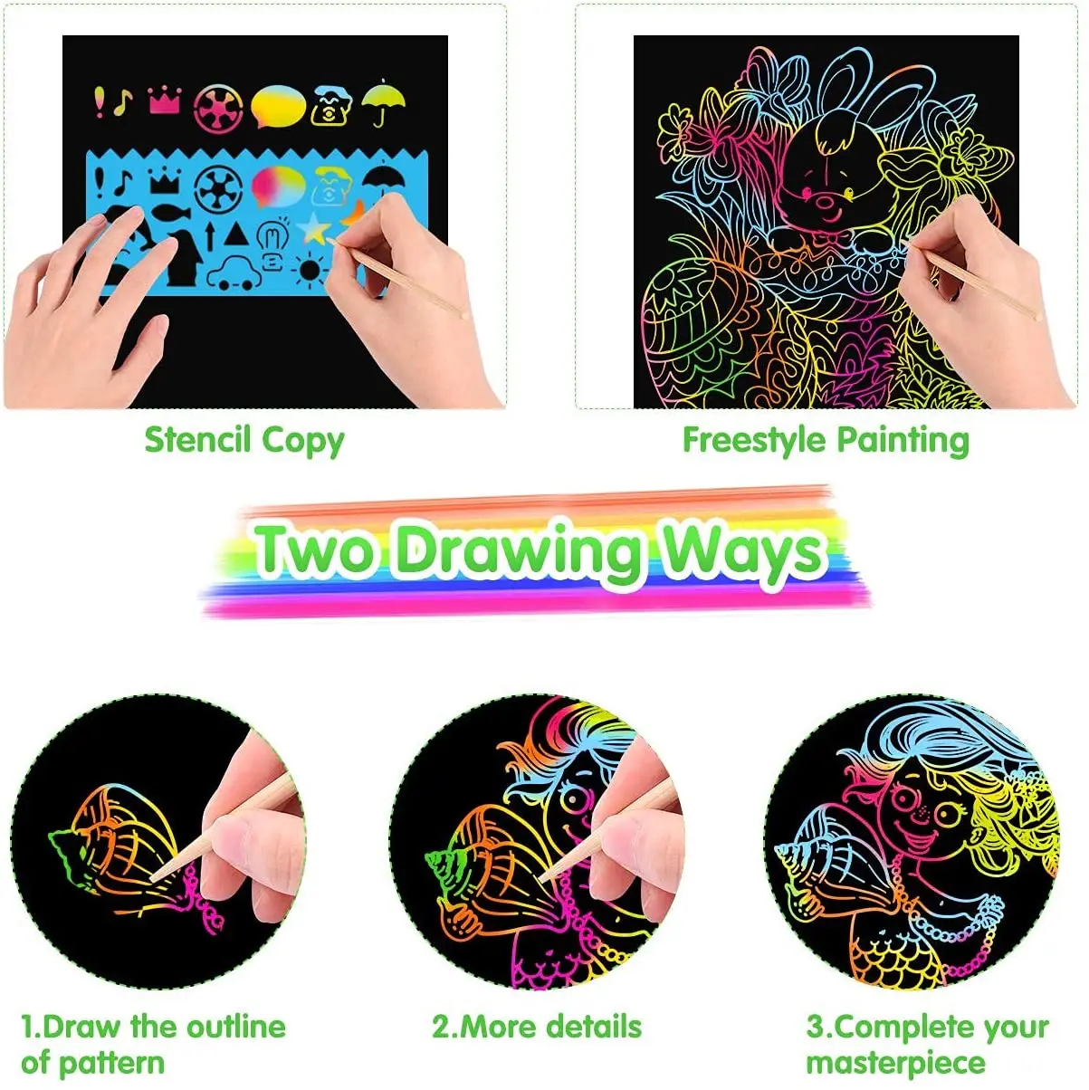 Colorful Stencil Graffiti