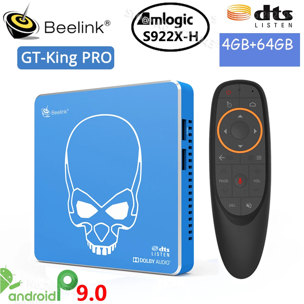 Beelink GT KING PRO Andriod 9.0 S922X H Quad core Smart TV box 4G+64G ...