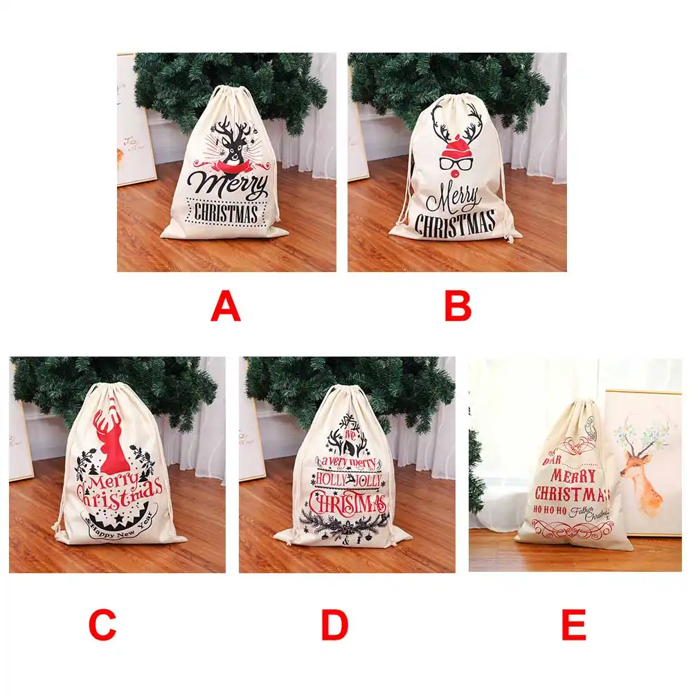 jumbo christmas gift sacks with drawstrings and tag 36 x 44 - 动态图库网