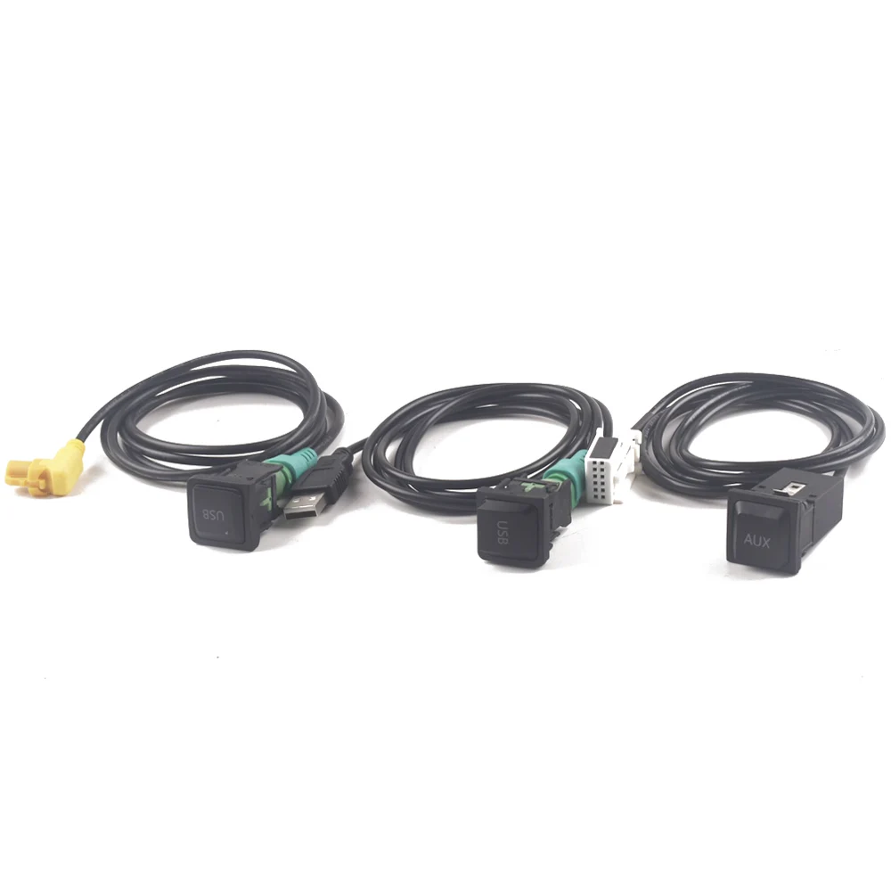 USB Audio Cable Adapter CD Player Radio Wire Cable for VW Golf Passat ...