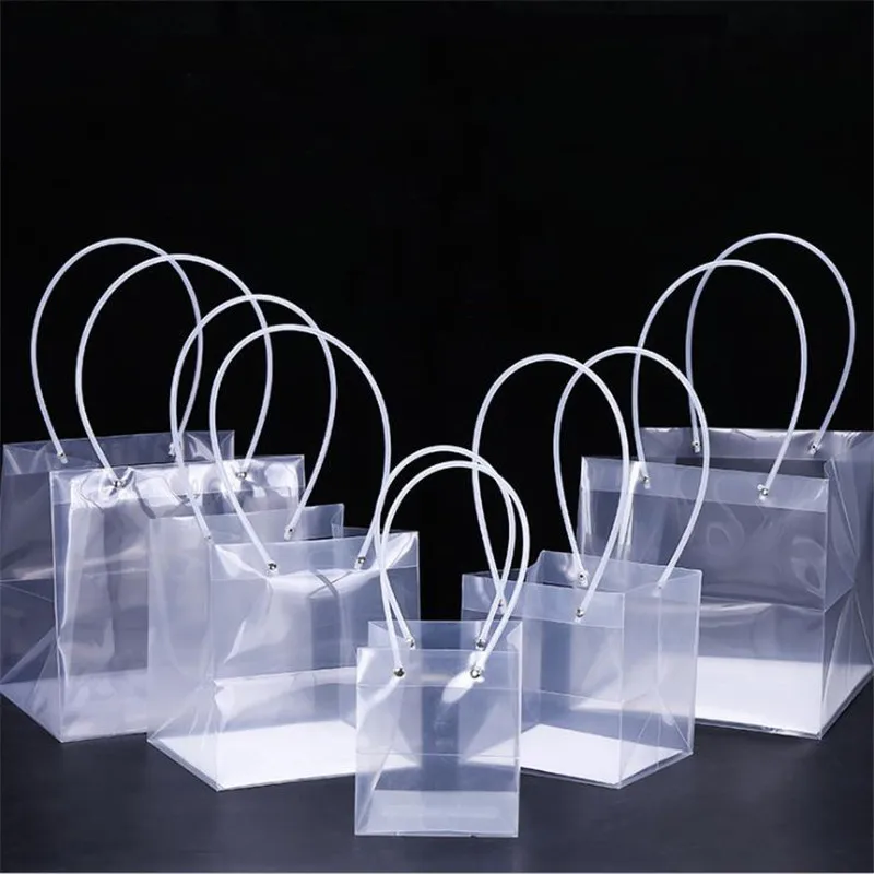 PP-Transparent-Square-Plastic-Bag-Fresh-Flower-Bunch-Plant-Flower-Bag ...