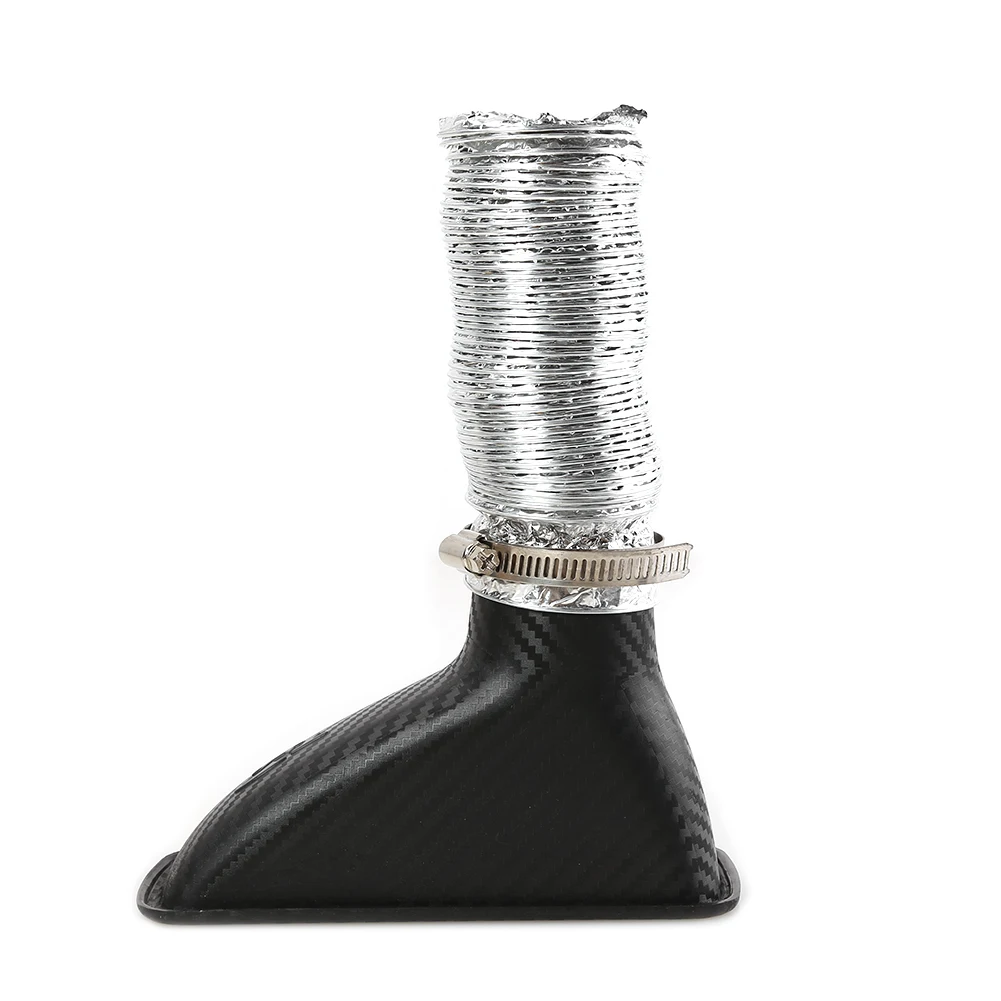 Carbon-Fiber-Look-Car-Front-Bumper-Turbo-Air-Intake-Pipe-Turbine-Inlet ...