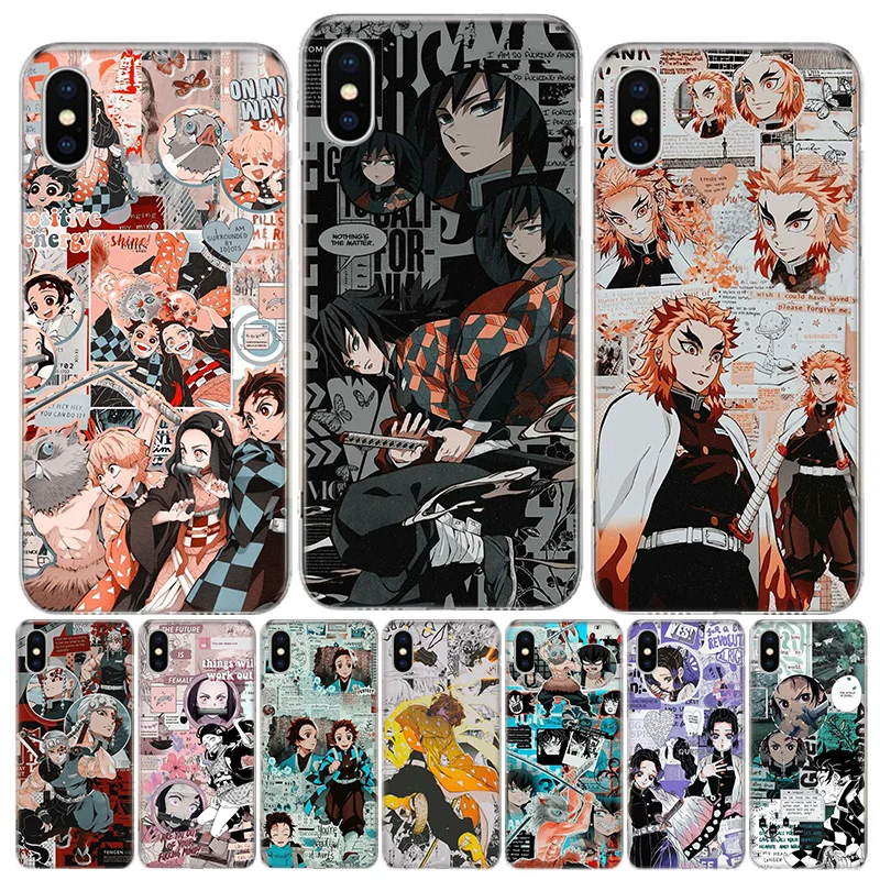 Kimetsu No Yaiba Demon Slayer Anime Phone Case For Apple Iphone 11 12 ...