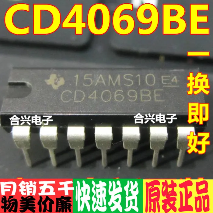 Cd4069 Cd4069ube Cd4069be, enchufe directo, Chip Logic, auténtico, nuevo y Original Importación ...