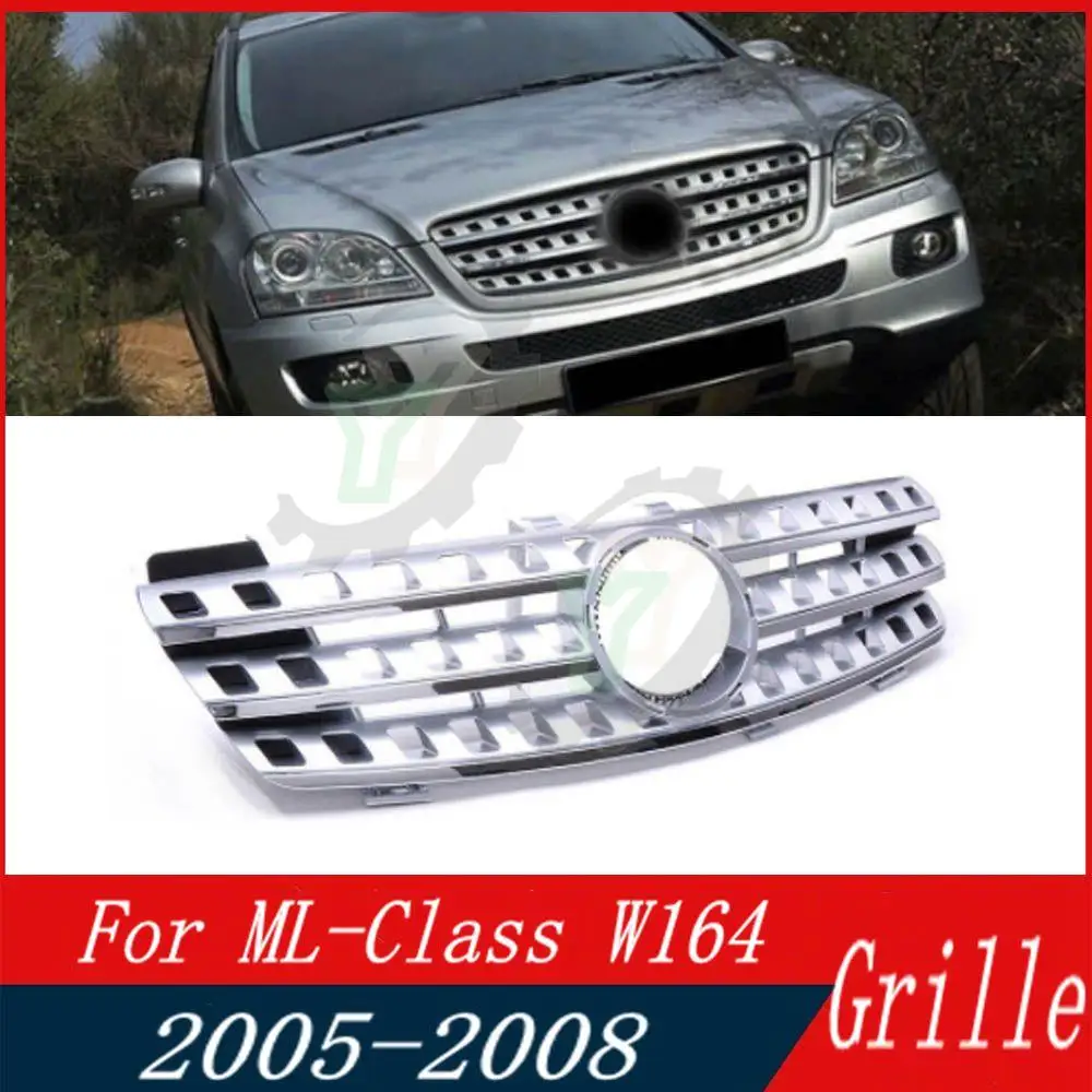 Car-Front-Bumper-Grille-Upper-racing-Grill-For-Mercedes-Benz-ML-Class ...