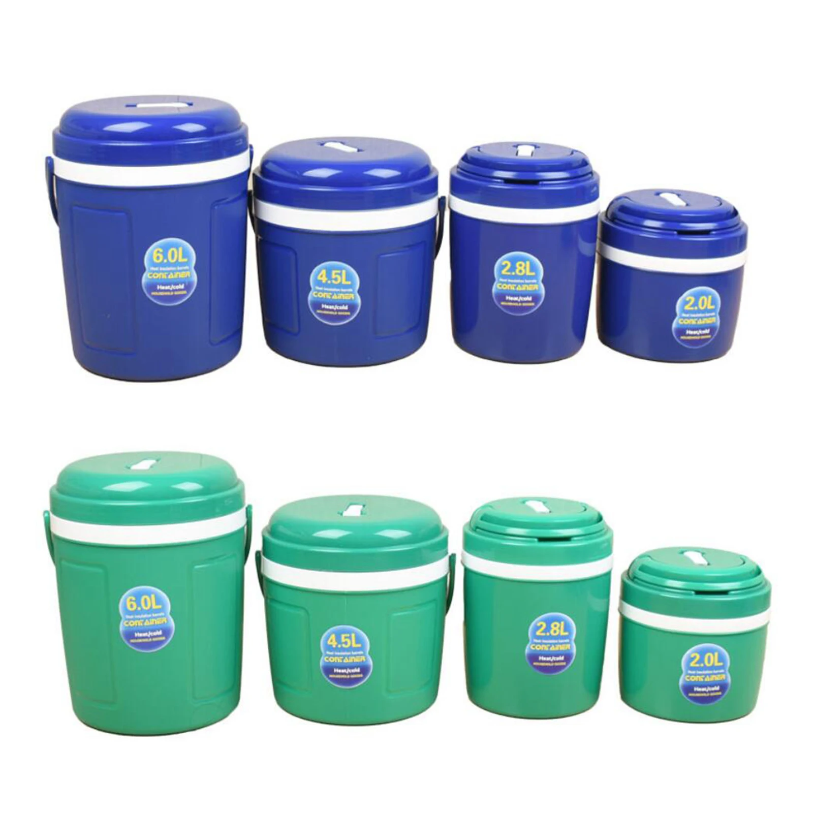 Double-Wall-Ice-Bucket-Car-Insulated-Bucket-w-Lid-Lunch-Thermal ...