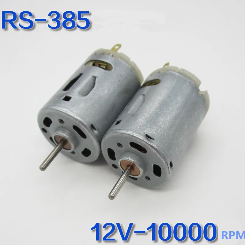 Rs-385 Dc Motor 12v 10000rpm 24v For Drill Diy Toys Tool Accessories ...