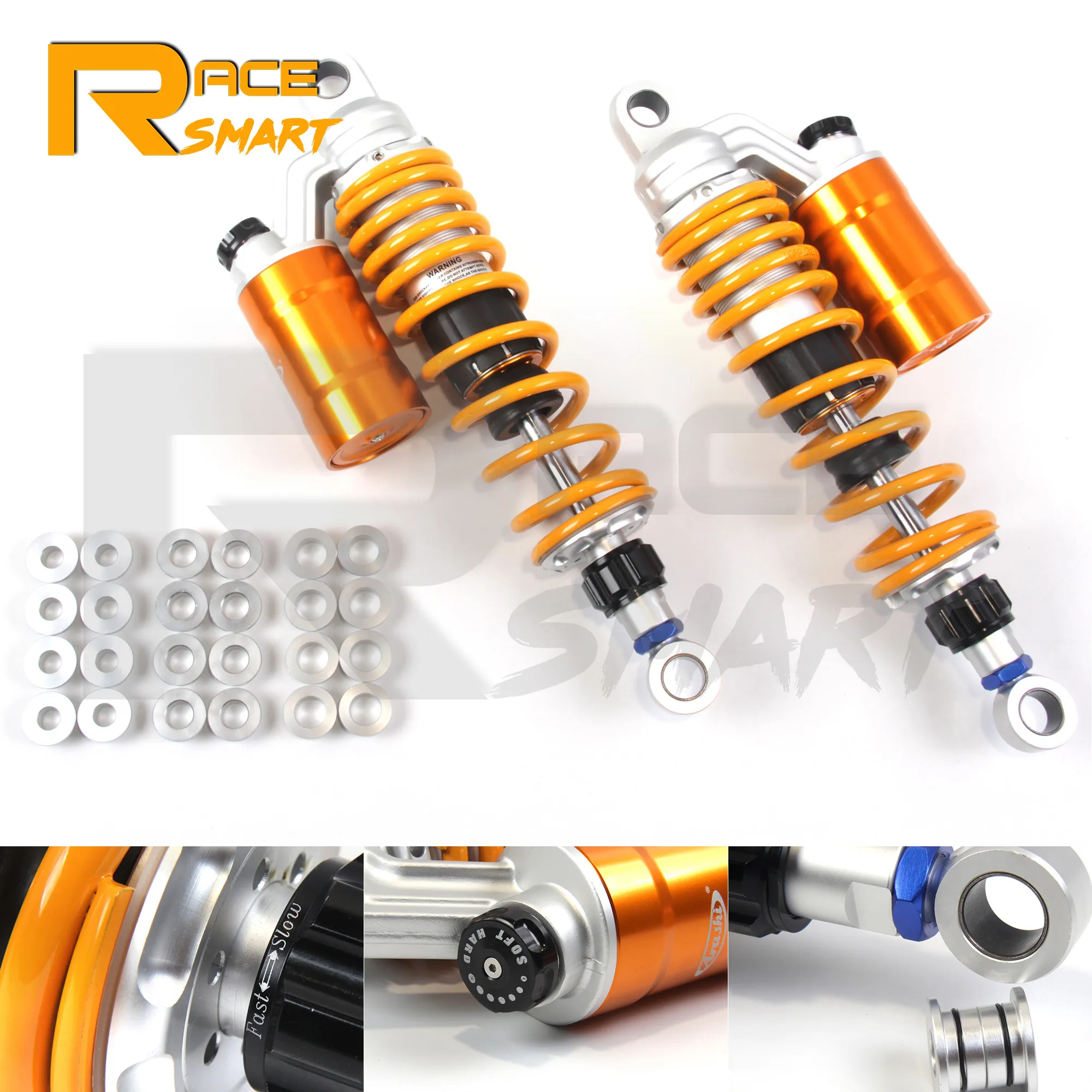 For YAMAHA XJR1300 1997-2010 XJR-1300 1999 360mm Motorcycle Adjustable ...