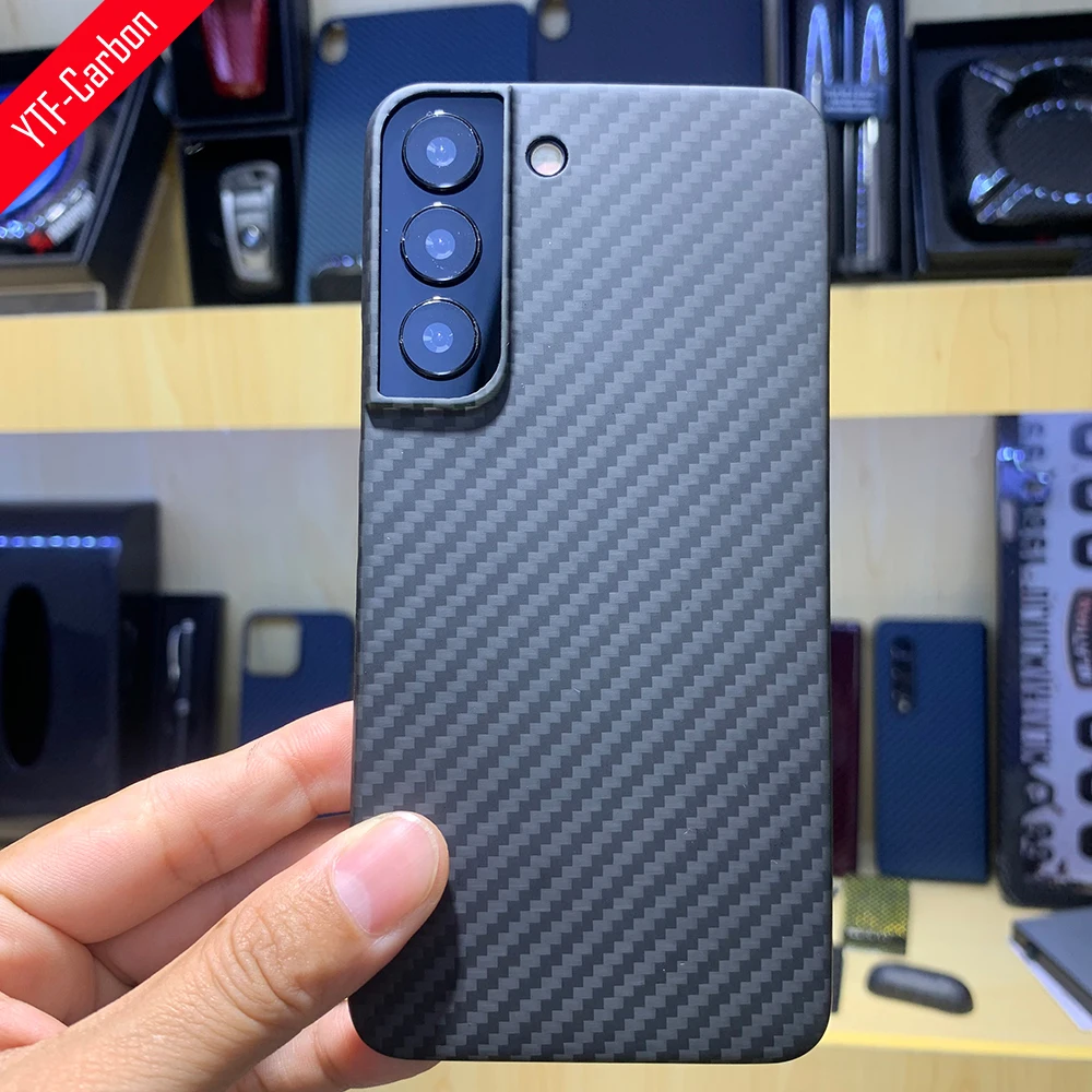 Ytf-carbon Carbon Fiber Case For Samsung Galaxy S22 Ultra-thin Aramid Fiber Anti-fall Busines ...