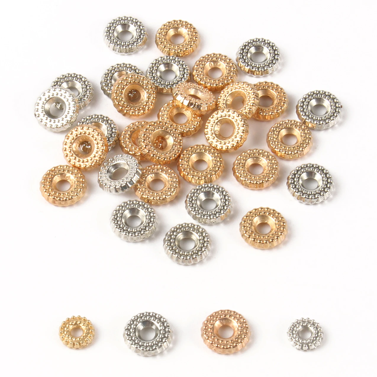 CCB-European-Flat-Rondelle-Beads-KC-Gold-Color-Loose-Spacer-Acrylic ...