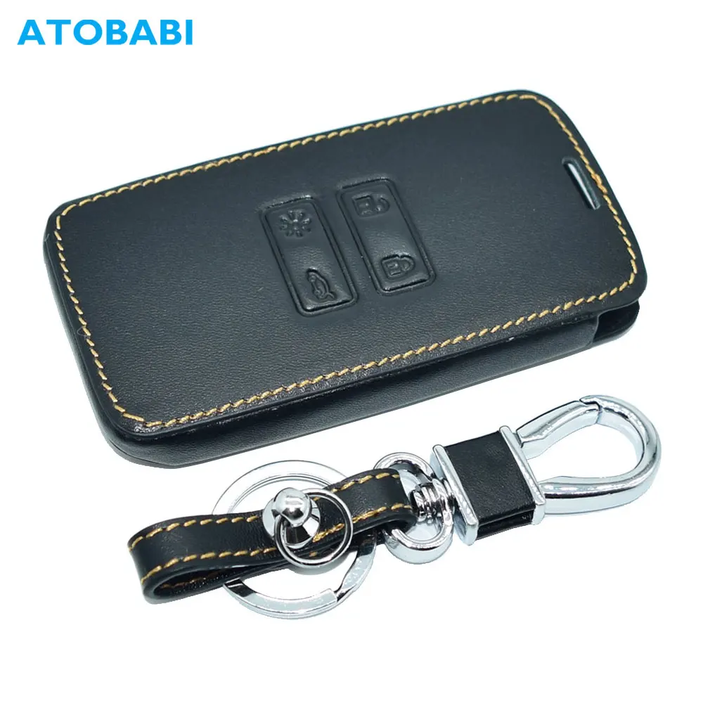 Leather Car Key Cover For Renault Captur Koleos Kadjar Arkana Megane ...